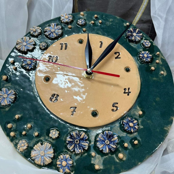 Ceramic Clock - Etsy