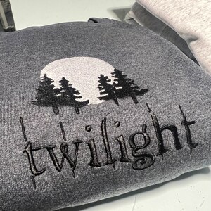 Twilight Embroidered Sweater, Twilight Embroidered Crewneck - Etsy