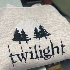 Twilight Embroidered Sweater, Twilight Embroidered Crewneck - Etsy
