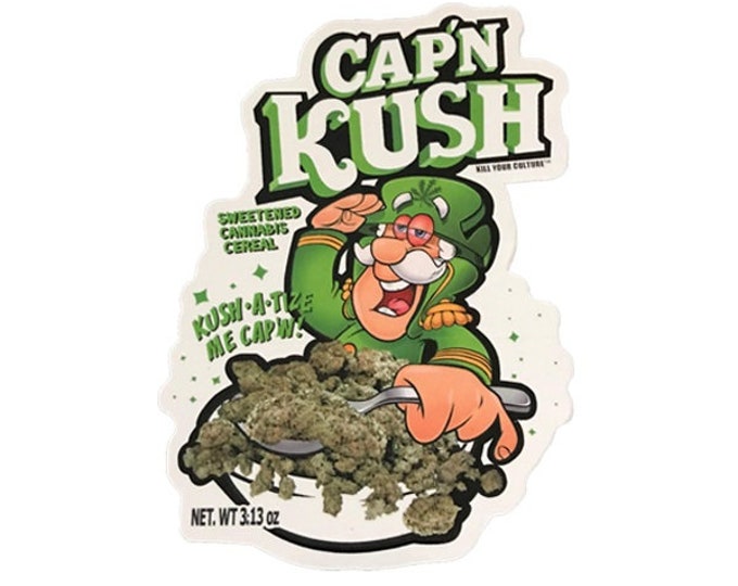 Cap N Kush Decal Sticker - Etsy