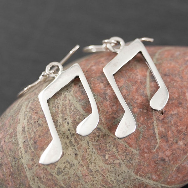 Music Note Earrings - Etsy