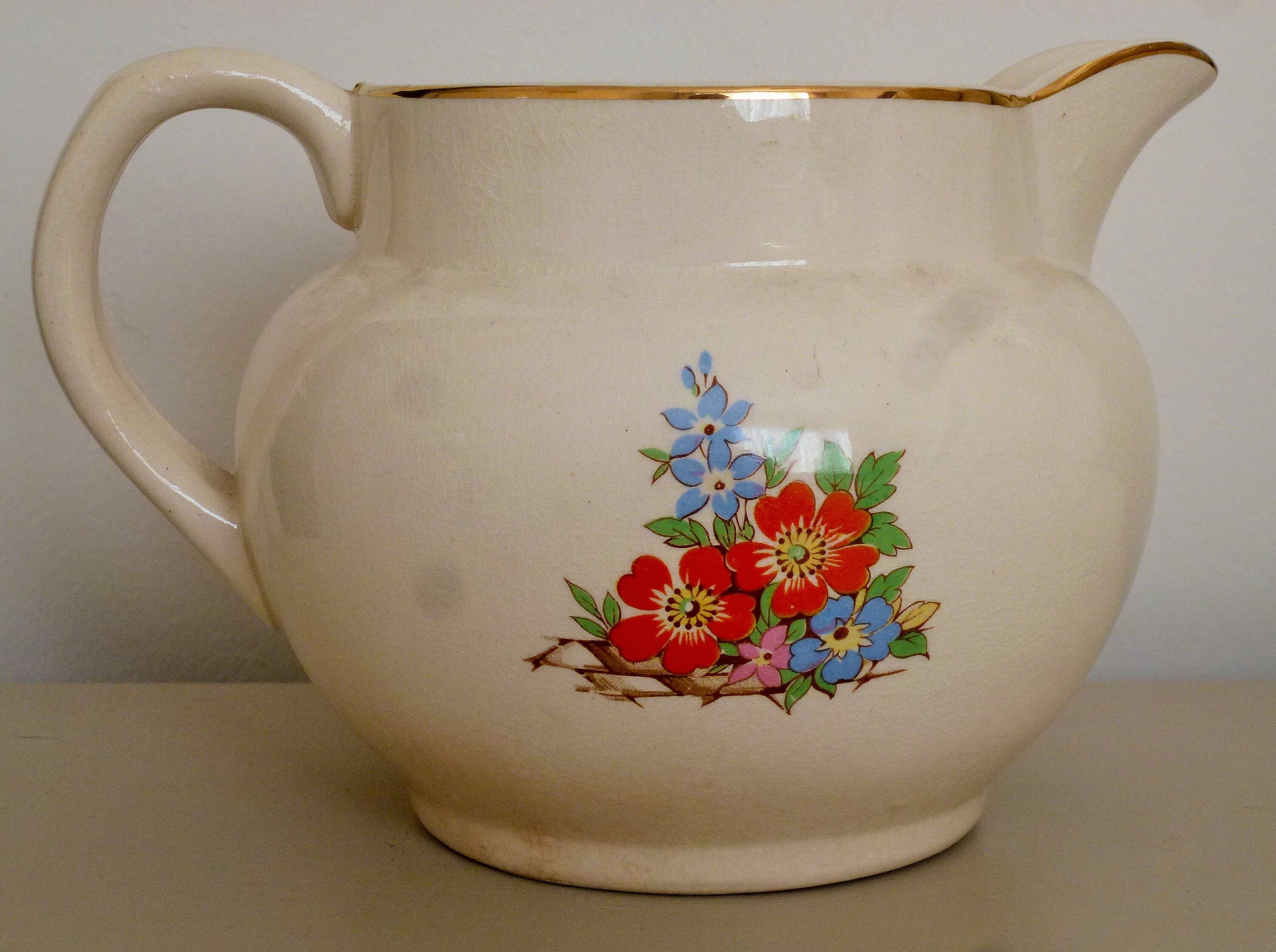 Vintage Arthur Wood Floral Jug/vase - Etsy UK