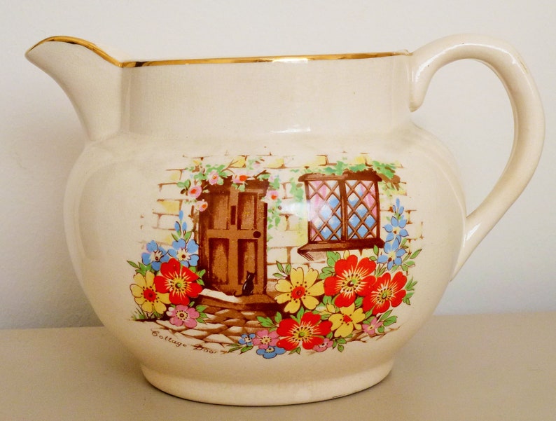 Vintage Arthur Wood Floral Jug/vase - Etsy UK