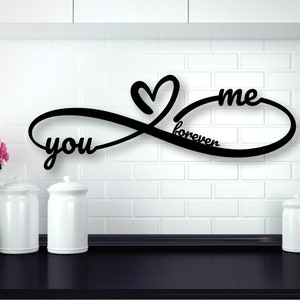 Personalized Metal Infinity Sign, Infinity Name Sign , Custom Metal ...