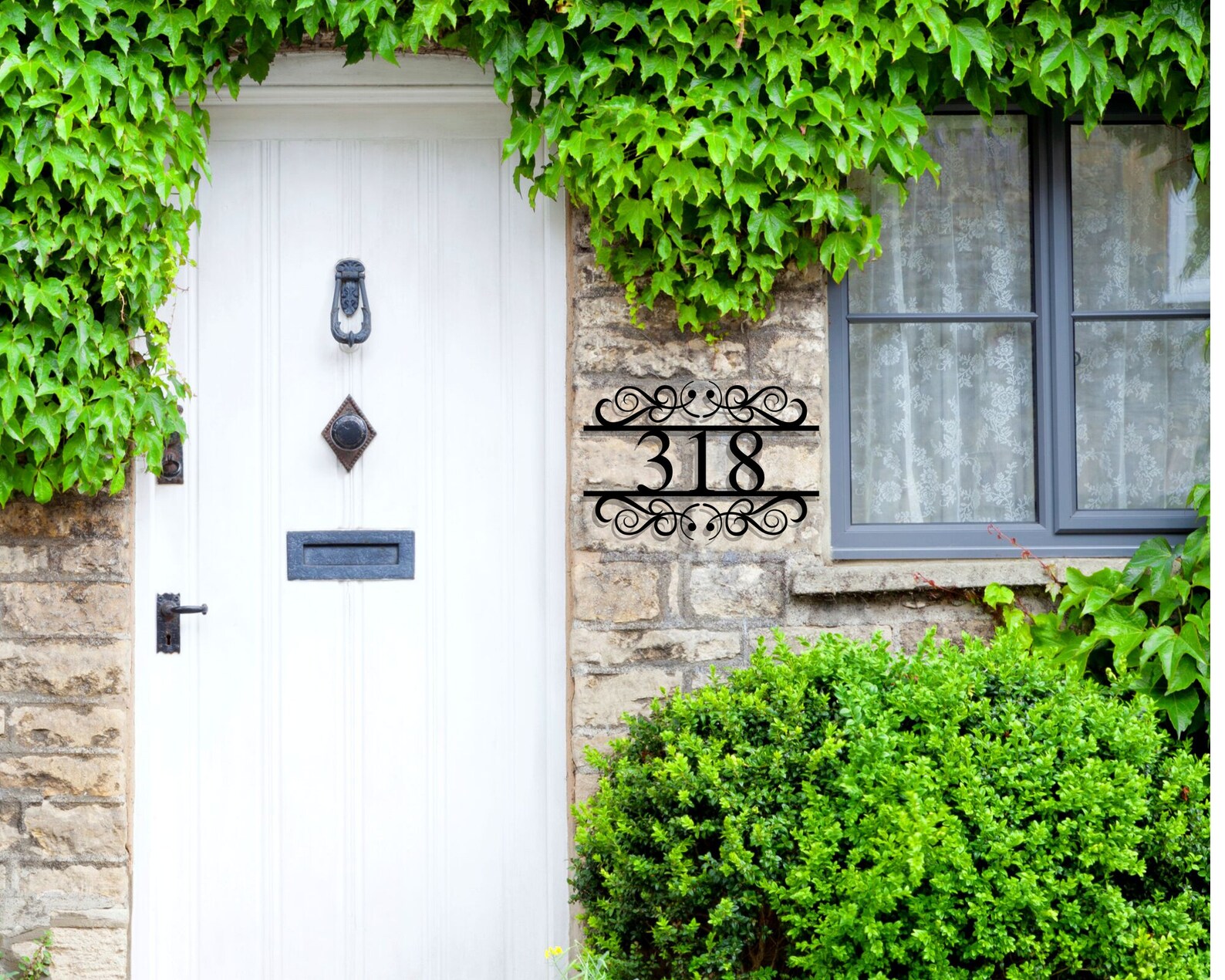 Metal House Numbers, Address Sign, House Number Plaque, Metal Address ...