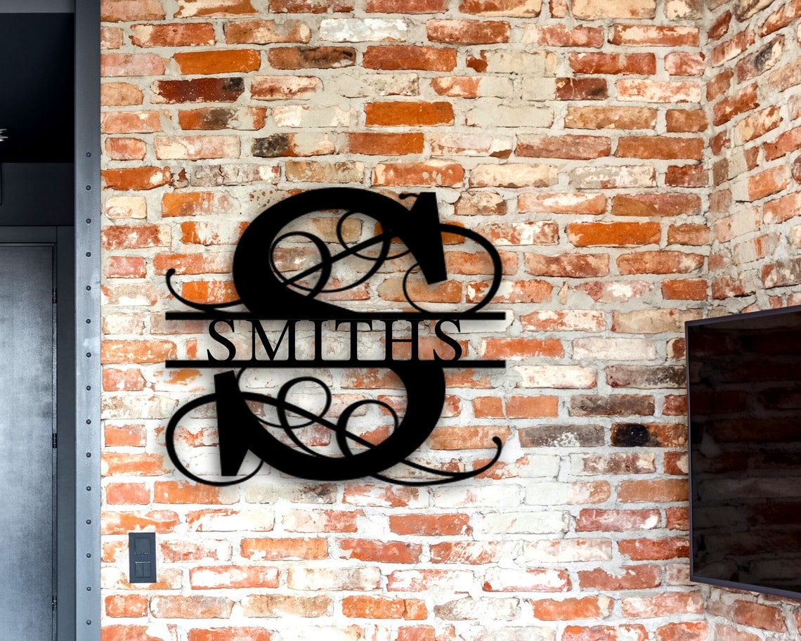 Personalized Family Name Metal Sign Housewarming Gift Metal - Etsy