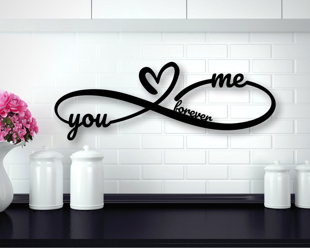 Personalized Metal Infinity Sign, Infinity Name Sign, Custom Metal Sign ...