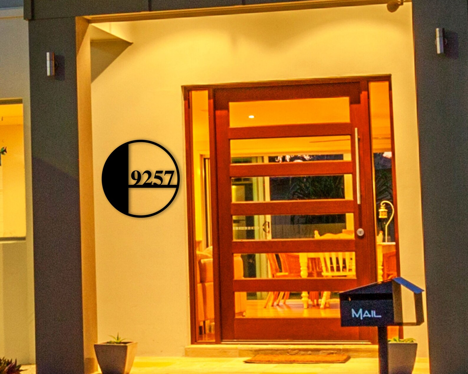 Modern Address Plaque Metal Address Plaque Custom Address - Etsy