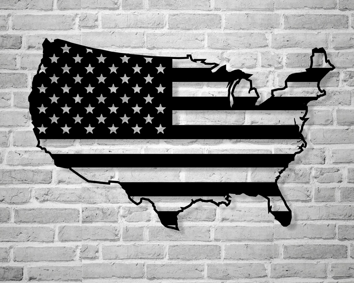 United States Metal Art Metal Flag Veterans Day Gift USA - Etsy