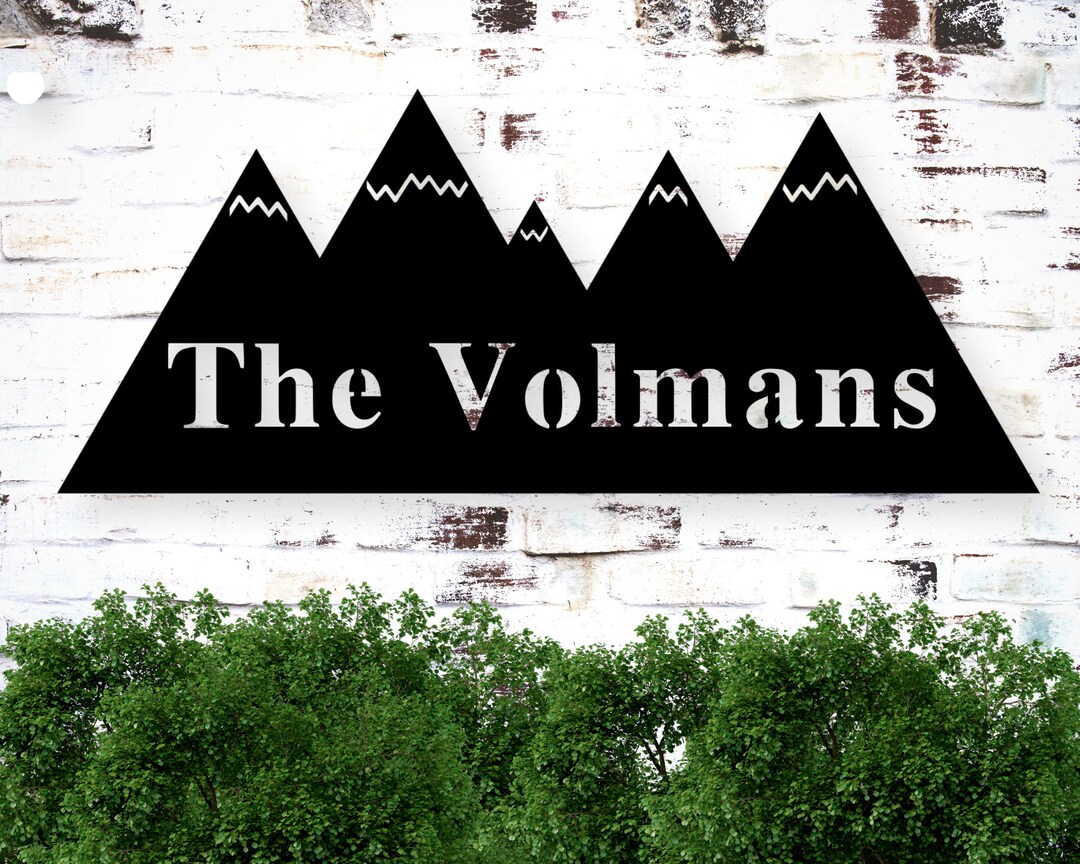 Metal Wall Art Mountains, Mountains Wall Art, Scandinavian Decor Idea ...