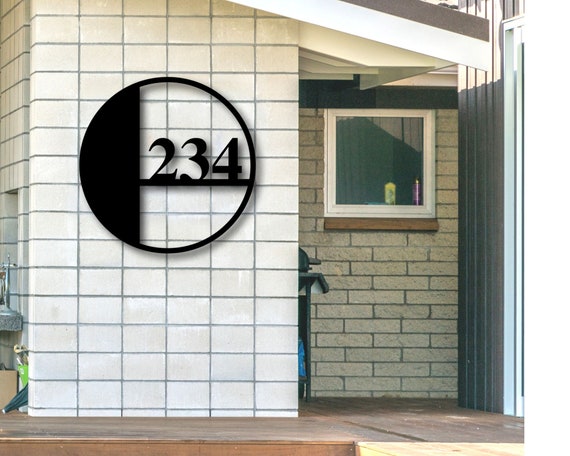 Modern Address Plaque Metal Address Plaque Custom Address - Etsy