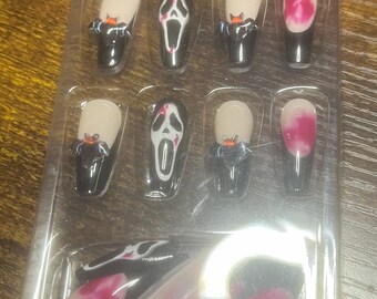 Scream Press on Nails - Etsy