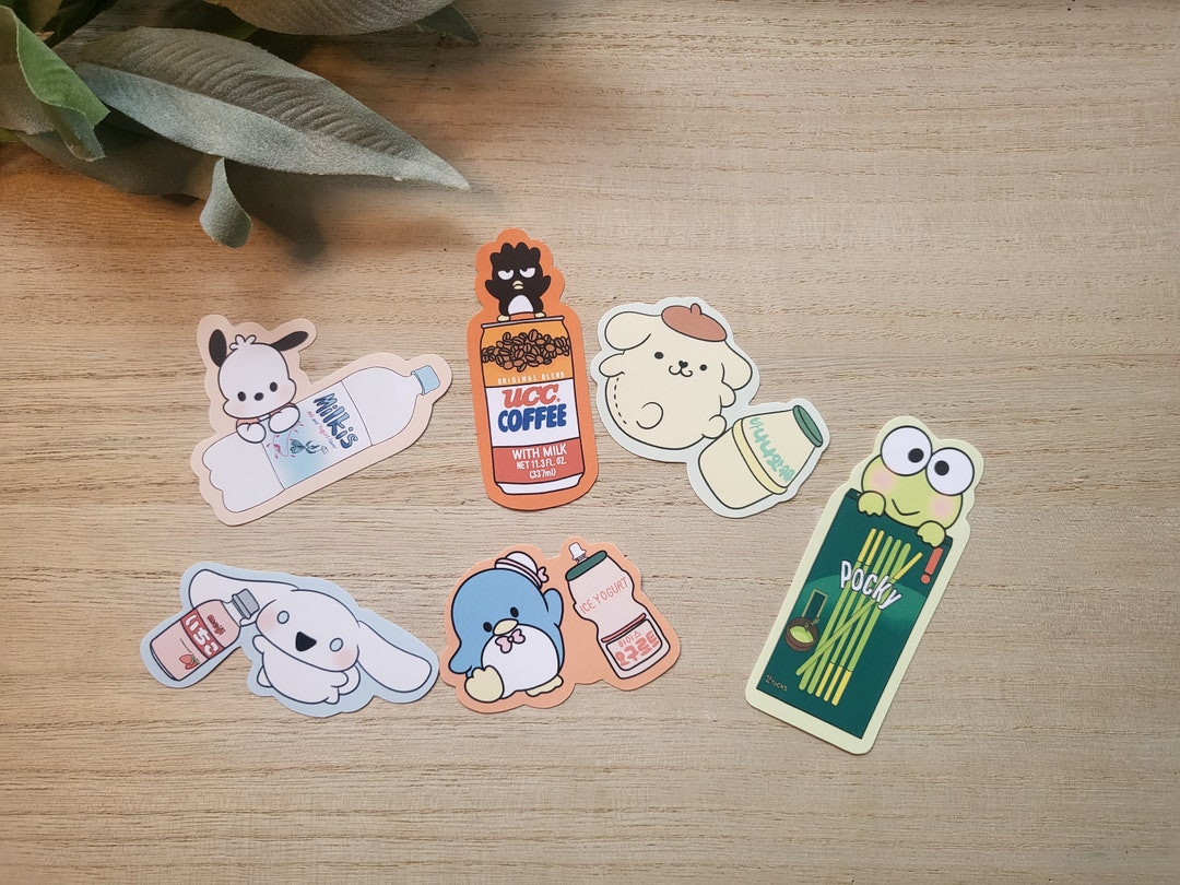 Cute Characters and Food Stickers - Etsy