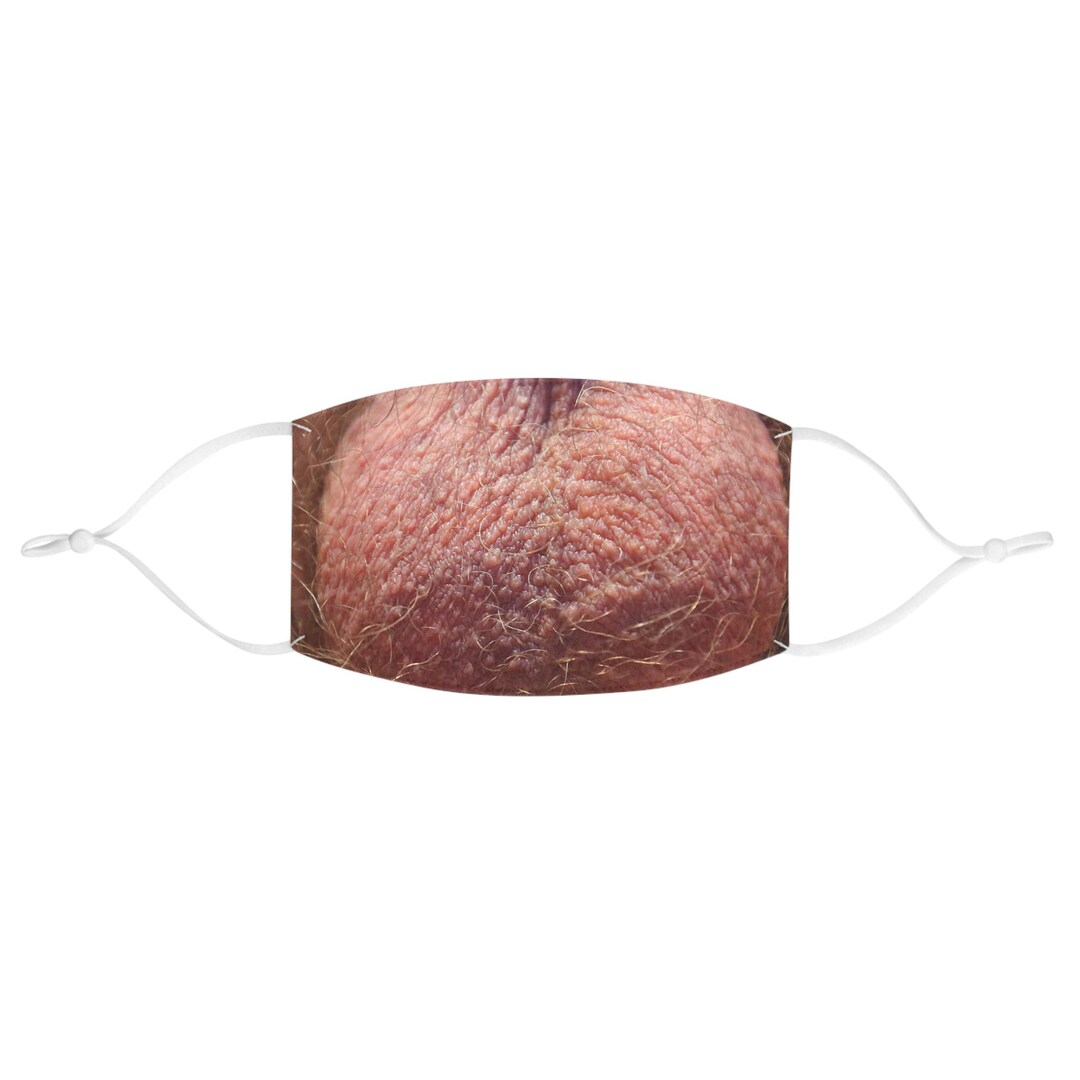 Hairy Nut Sack Fabric Face Mask Etsy