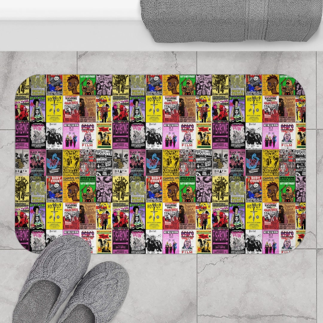 Afro-punk Bath Mat - Etsy
