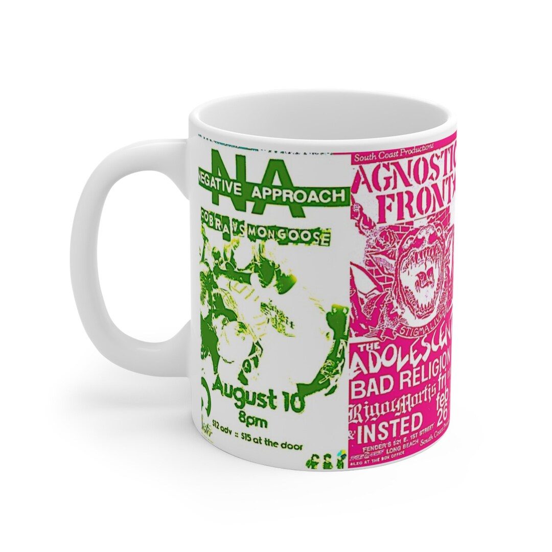 Punk Rock & Hardcore Show Flyers 1 Mug 11oz - Etsy