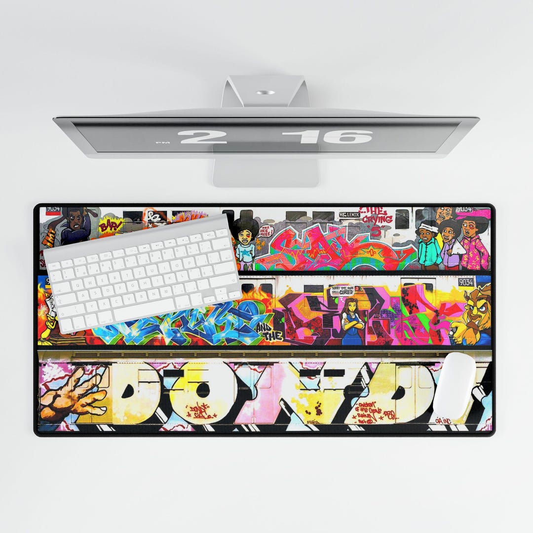 Subway Graffiti Desk Mat - Etsy
