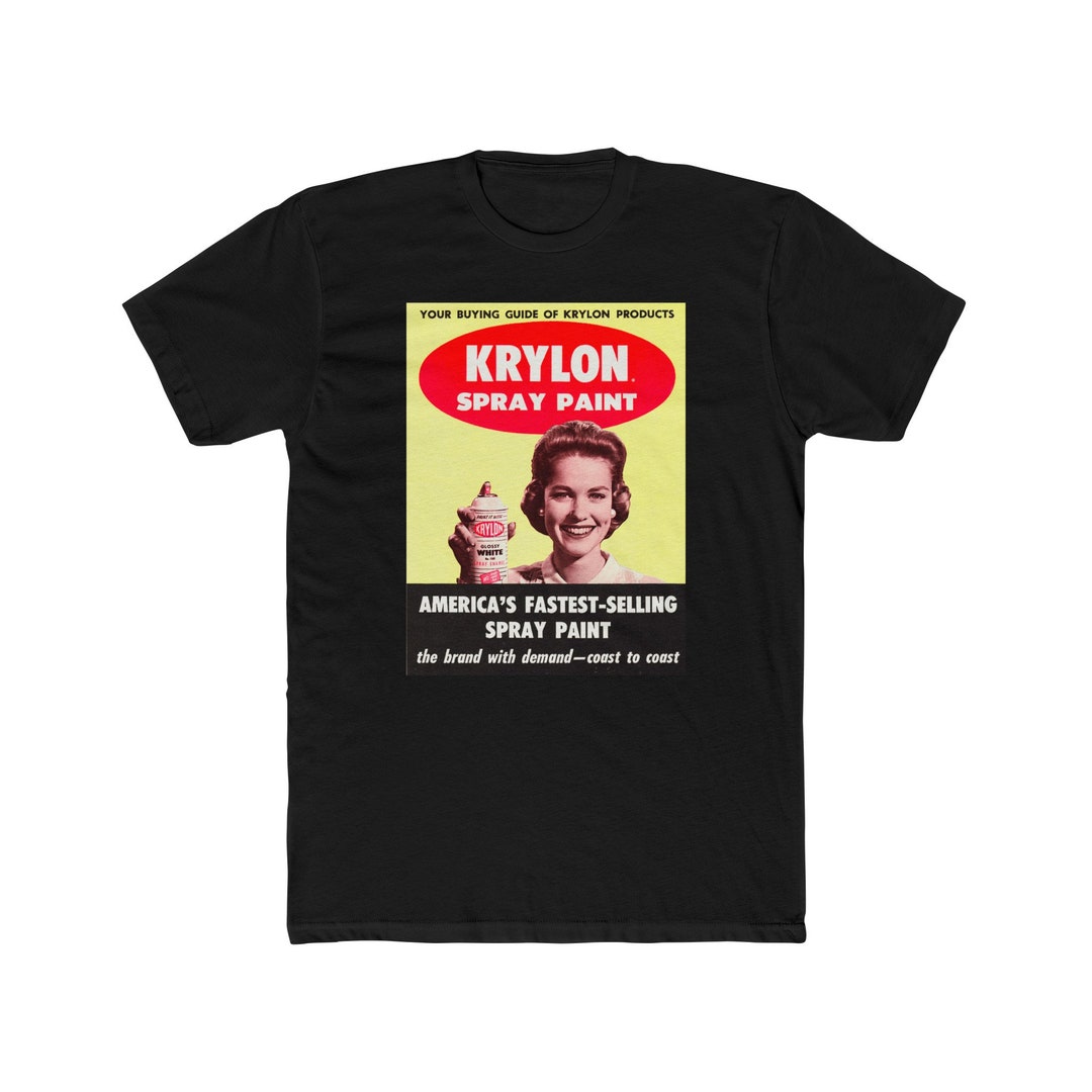 Vintage Krylon Spray Paint Advertisement Graffiti Logo Cotton Tee - Etsy