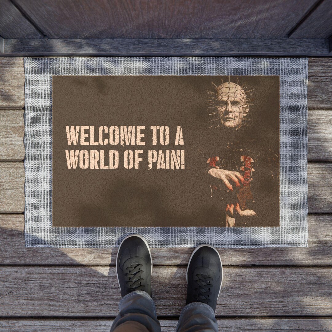 Hellraiser Pinhead Welcome Mat - Etsy