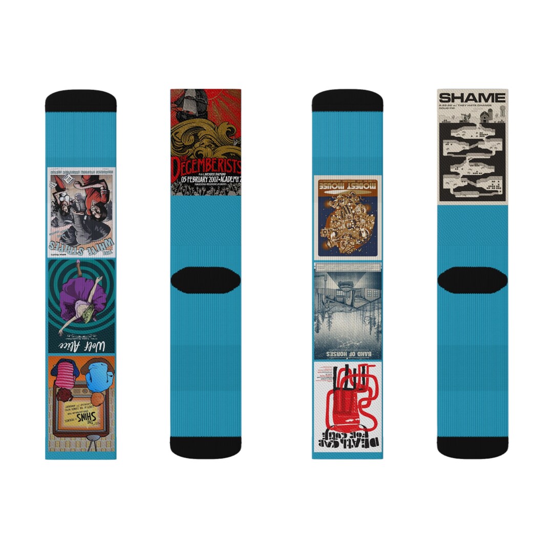 Indie Rock Sublimation Socks - Etsy