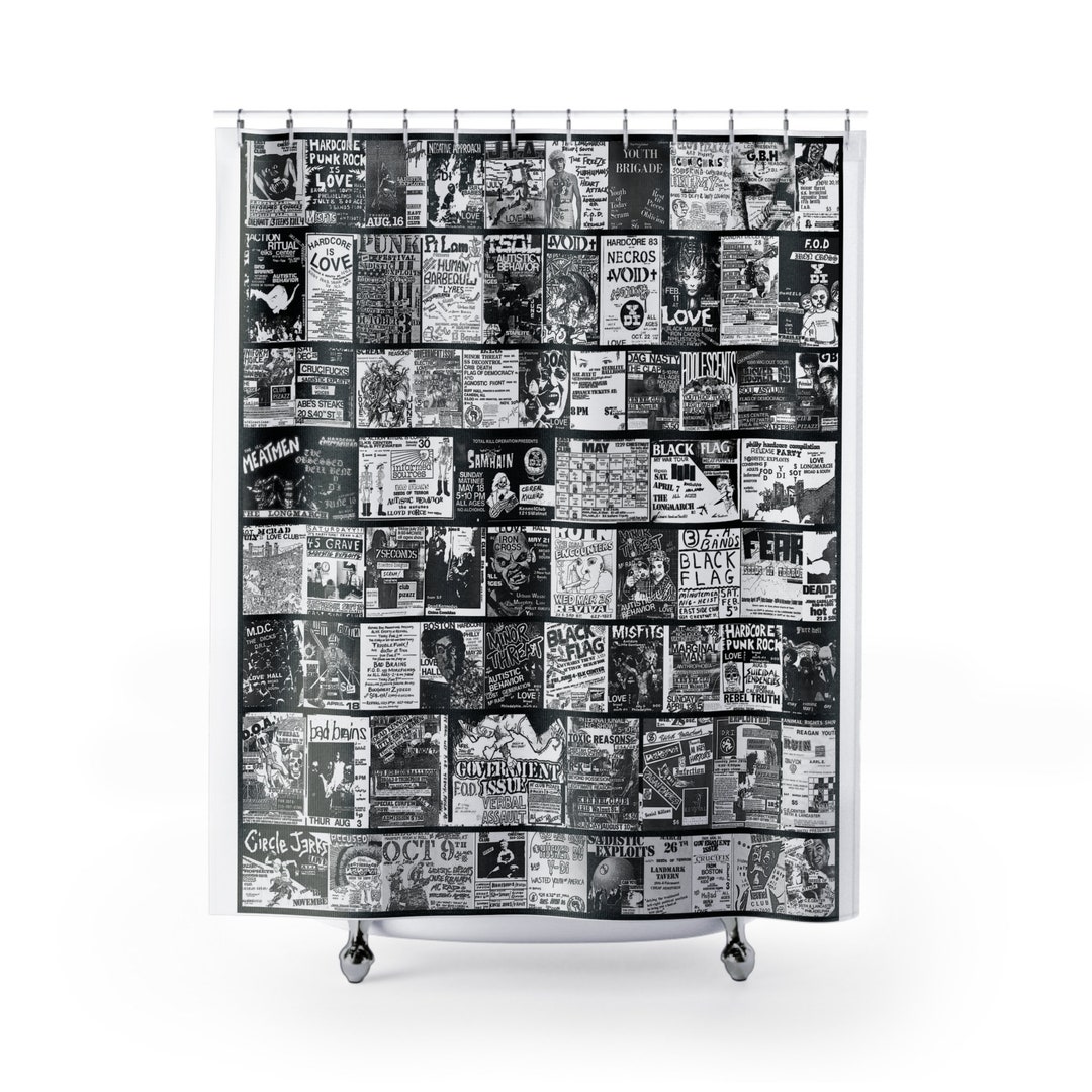 Philly Punk & Hardcore Show Flyer Shower Curtain - Etsy