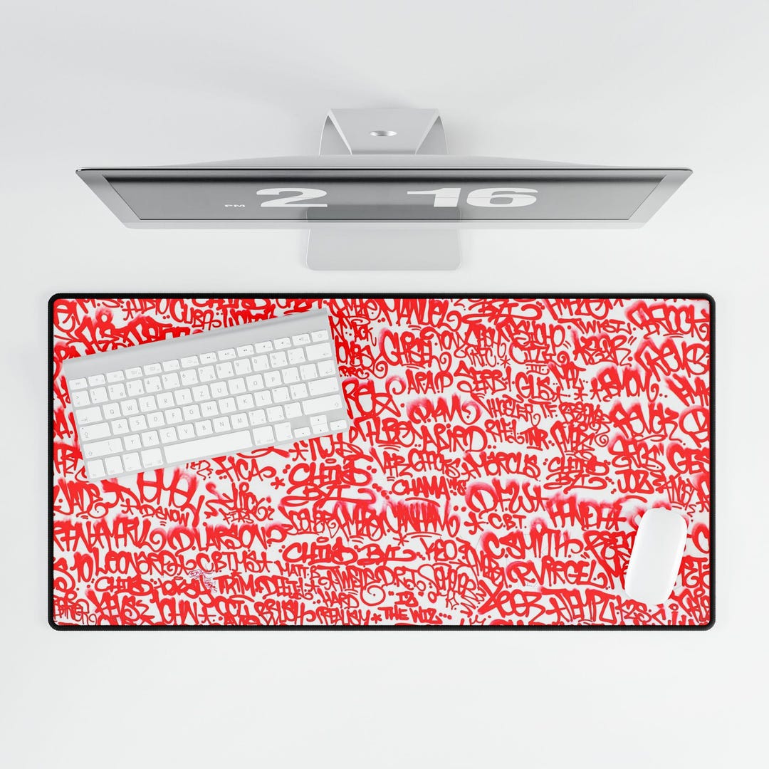 Graffiti Tags Desk Mat - Etsy