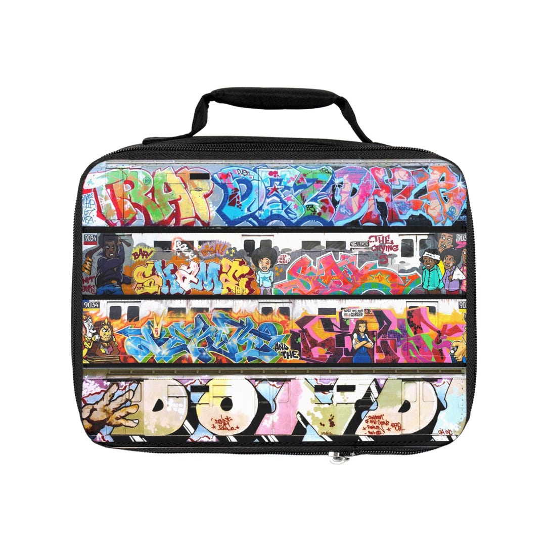 New York Subway Graffiti Lunch Bag - Etsy