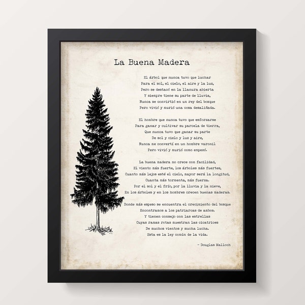 Good Timber Poem - Etsy