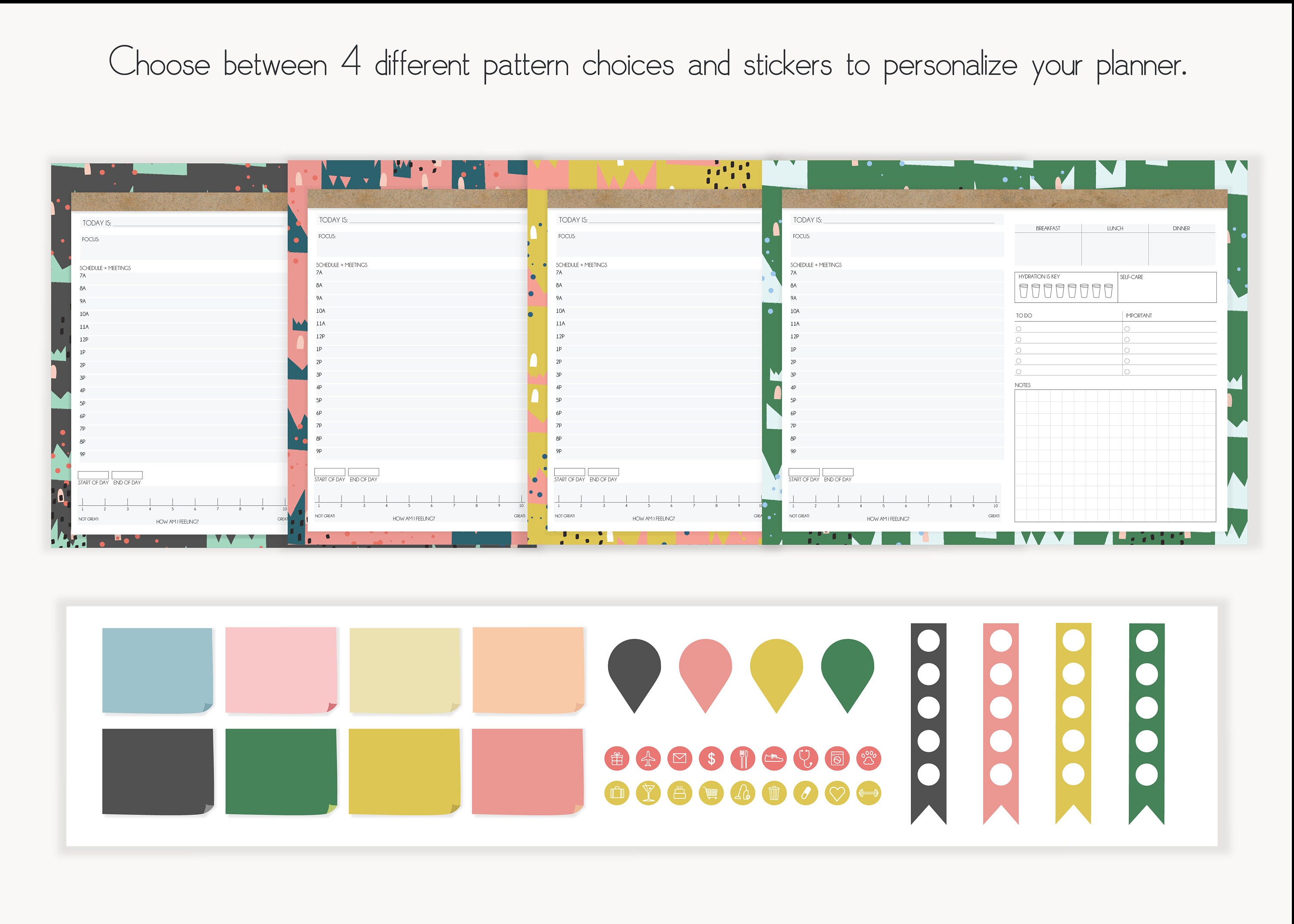 Digital Daily Page Digital Notepad Goodnotes Notability - Etsy