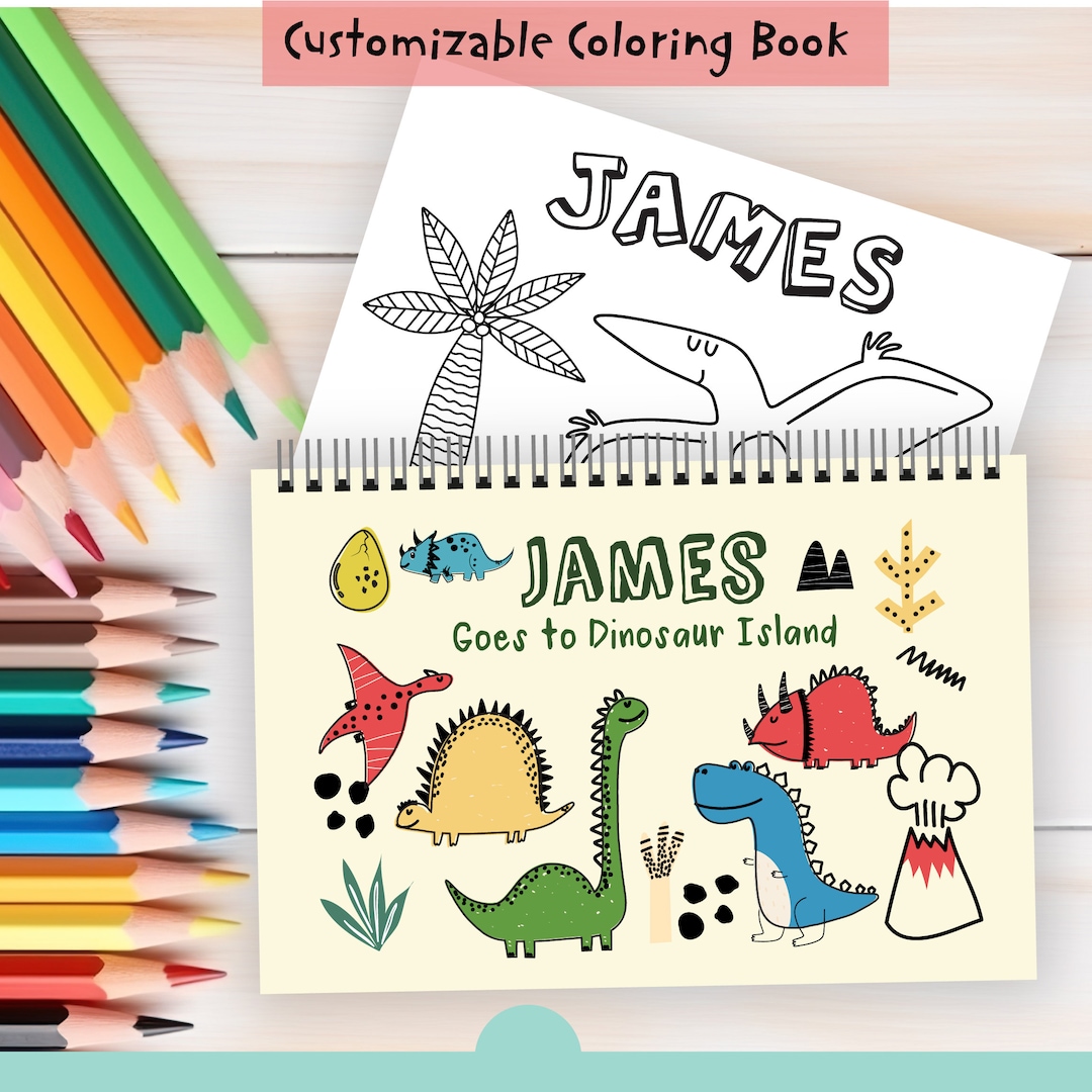 Personalized Kids Color Books Children's Coloring Books Personalized ...