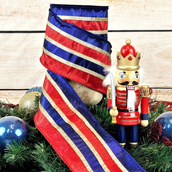 Nutcracker Wired Ribbon - Etsy