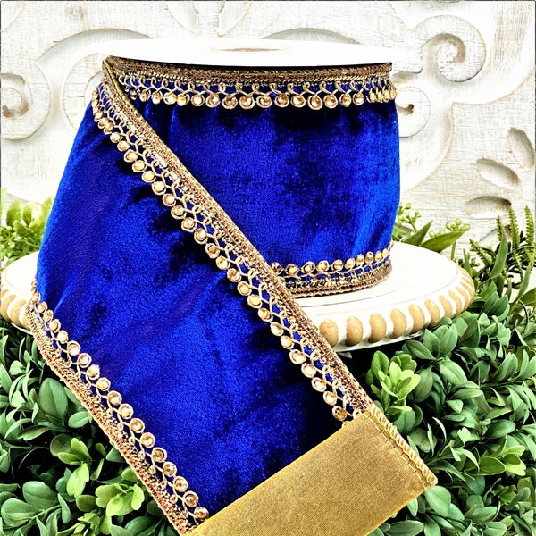 Blue Velvet Ribbon - Etsy