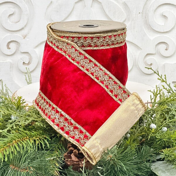 Red Velvet Ribbon - Etsy