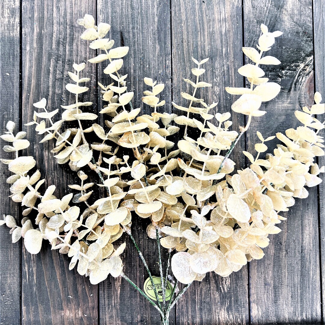 Eucalyptus Spray, Eucalyptus Bush, Champagne Eucalyptus Bush, Glittered ...
