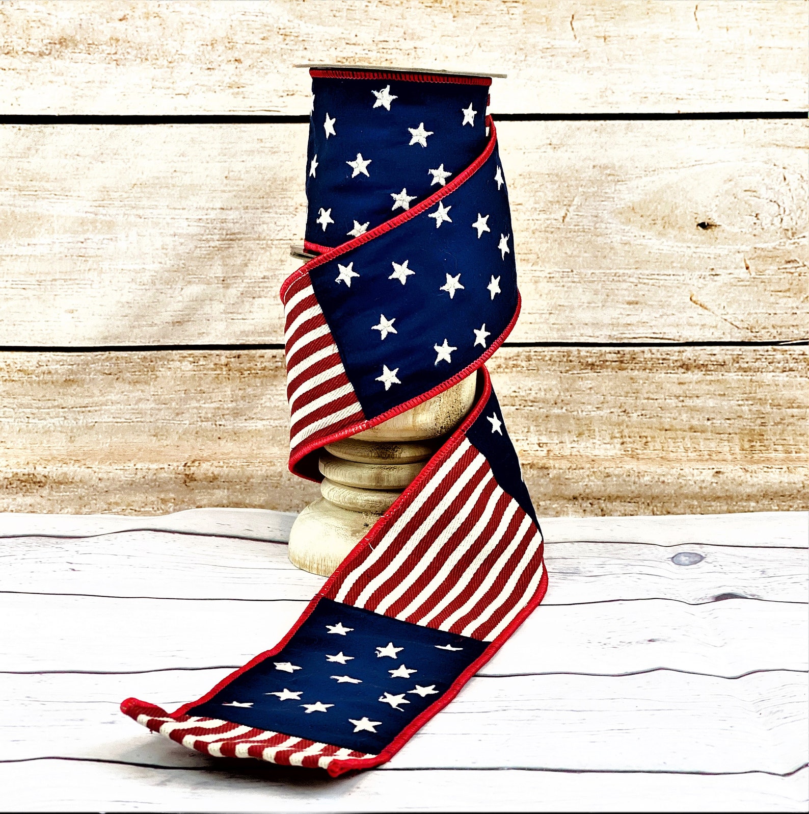 Patriotic Ribbon Stars and Stripes Ribbon Red White and Blue | Etsy