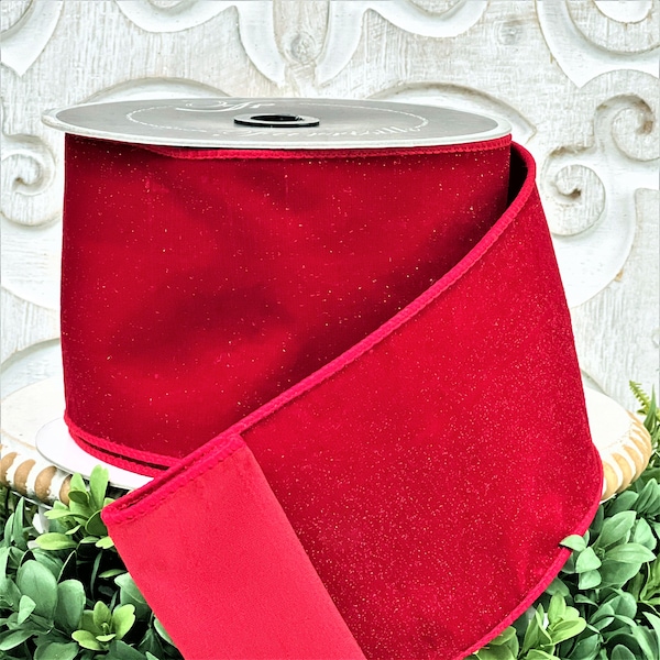 Red Velvet Ribbon - Etsy