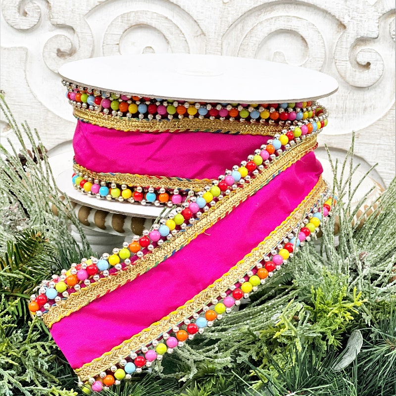 Pink Ribbon Beads - Etsy