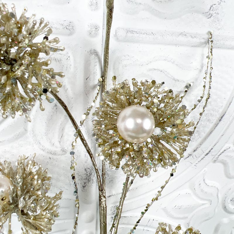 Jeweled Christmas Pick - Etsy