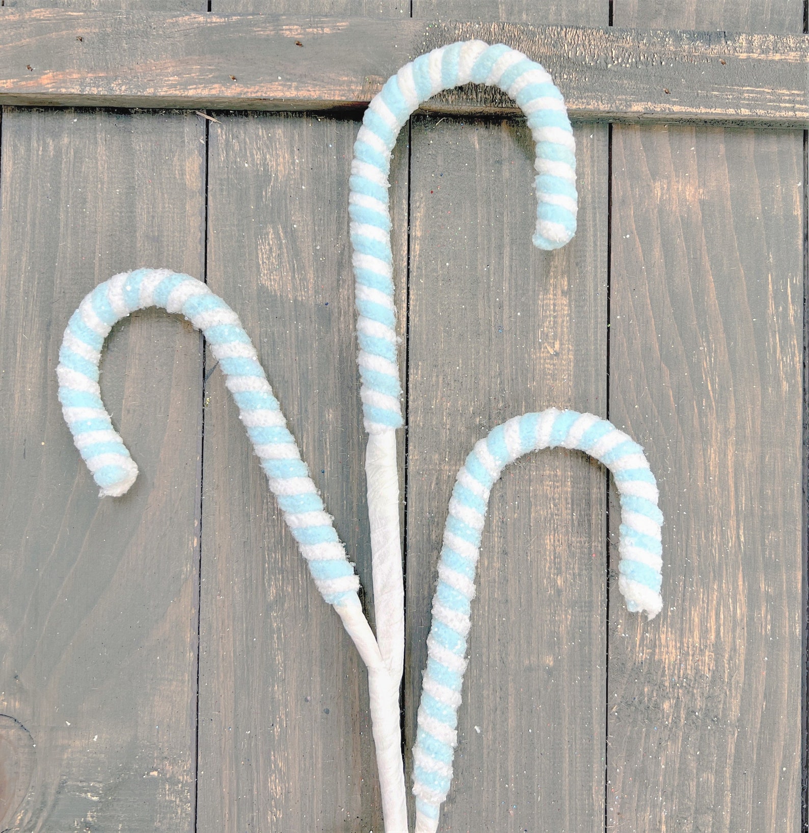 Frosted Pastel Candy Cane Spray Frosted Candy Cane Spray - Etsy