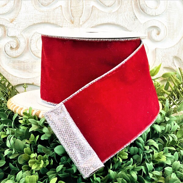 Red Velvet Ribbon - Etsy