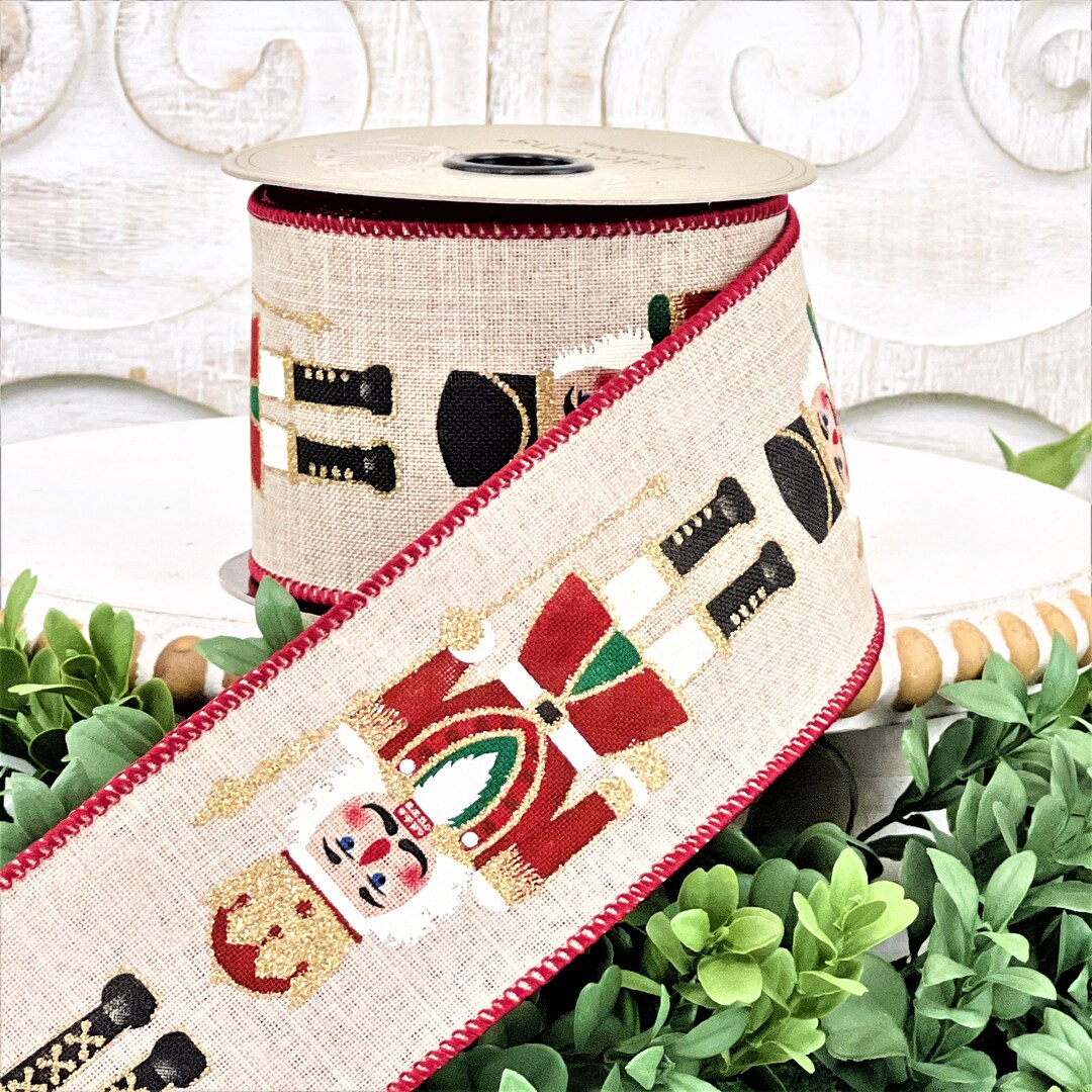 Nutcracker Ribbon D Stevens Ribbon Christmas Ribbon Holiday - Etsy