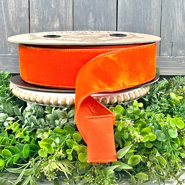 Orange Velvet - Etsy