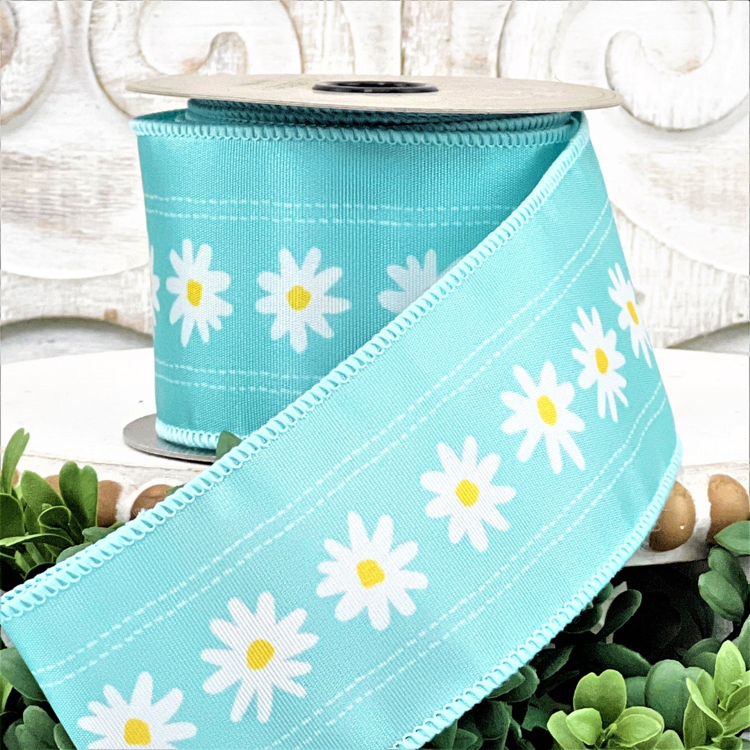 White Daisy Ribbon, Blue Daisy Ribbon, Wired Daisy Ribbon, D Stevens ...