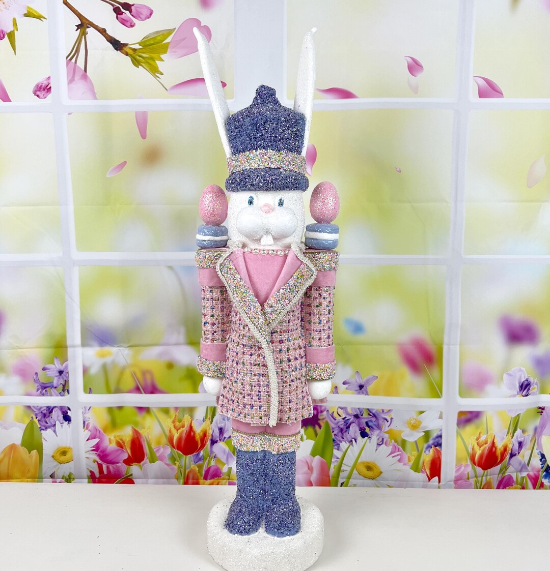 Elegant Pink and Lavender Handmade Designer Couture Nutcracker, Easter ...