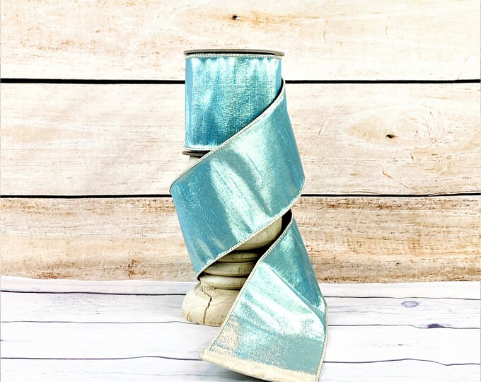 Light Blue Ribbon, Platinum Ribbon, Christmas Ribbon, Two Tone Ribbon ...