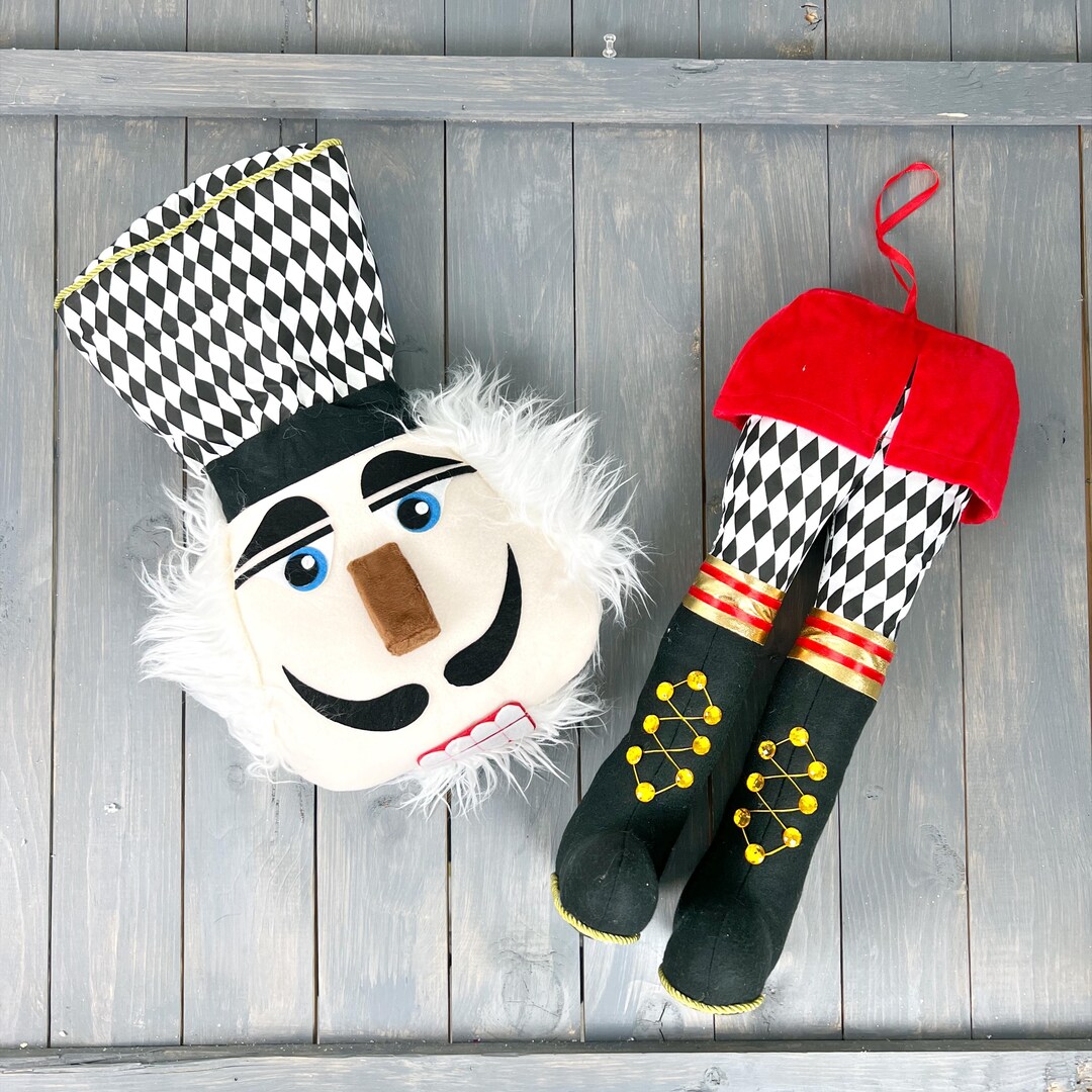 Harlequin Nutcracker Wreath Attachment, Unique Christmas Décor ...