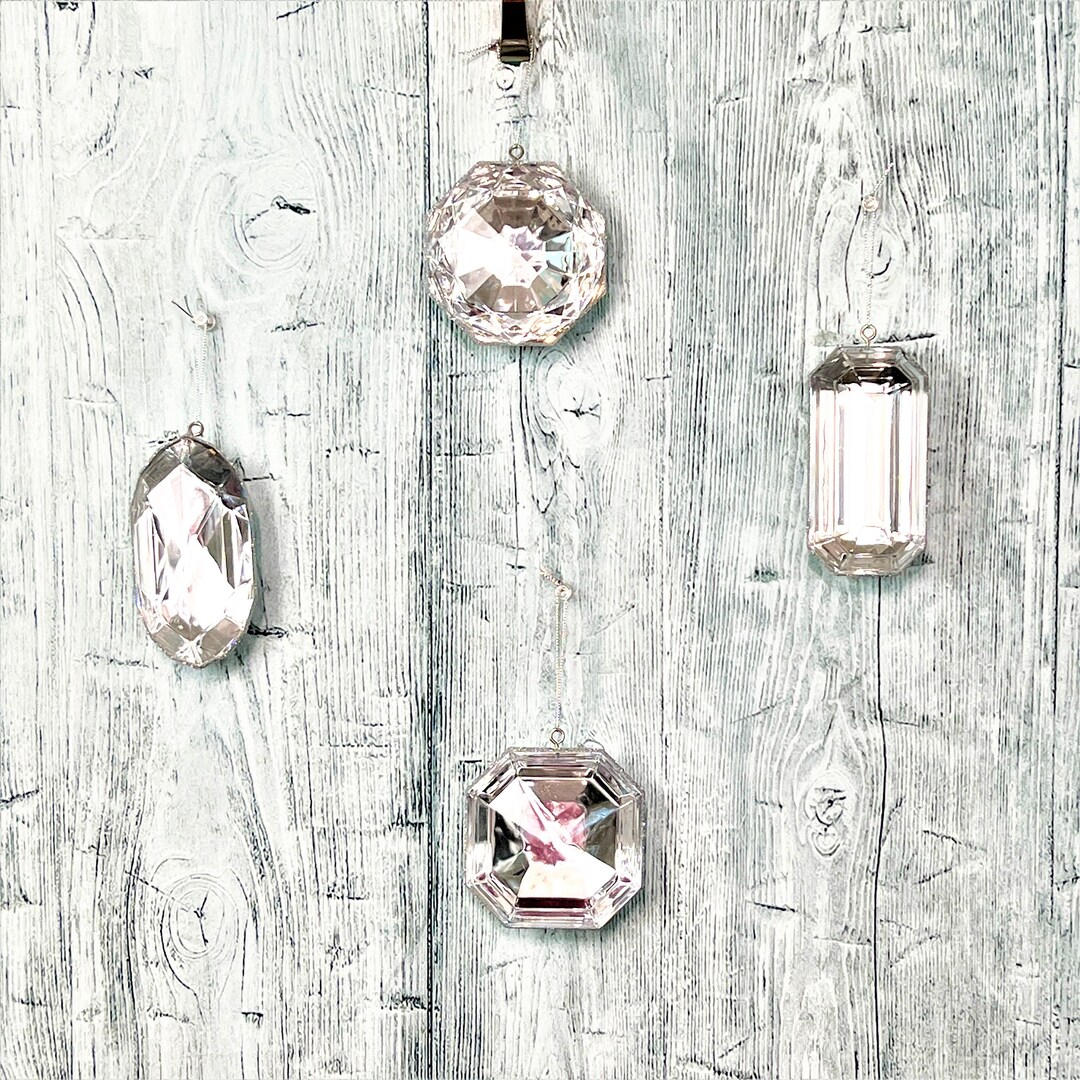 Jewel Ornament Set, Crystal Jewel Ornaments, Gem Ornaments, Acrylic ...