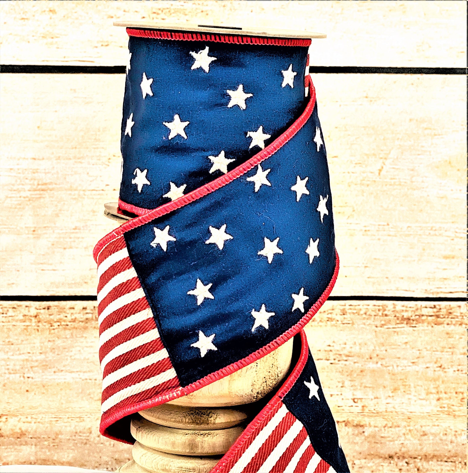 Patriotic Ribbon Stars and Stripes Ribbon Red White and Blue | Etsy