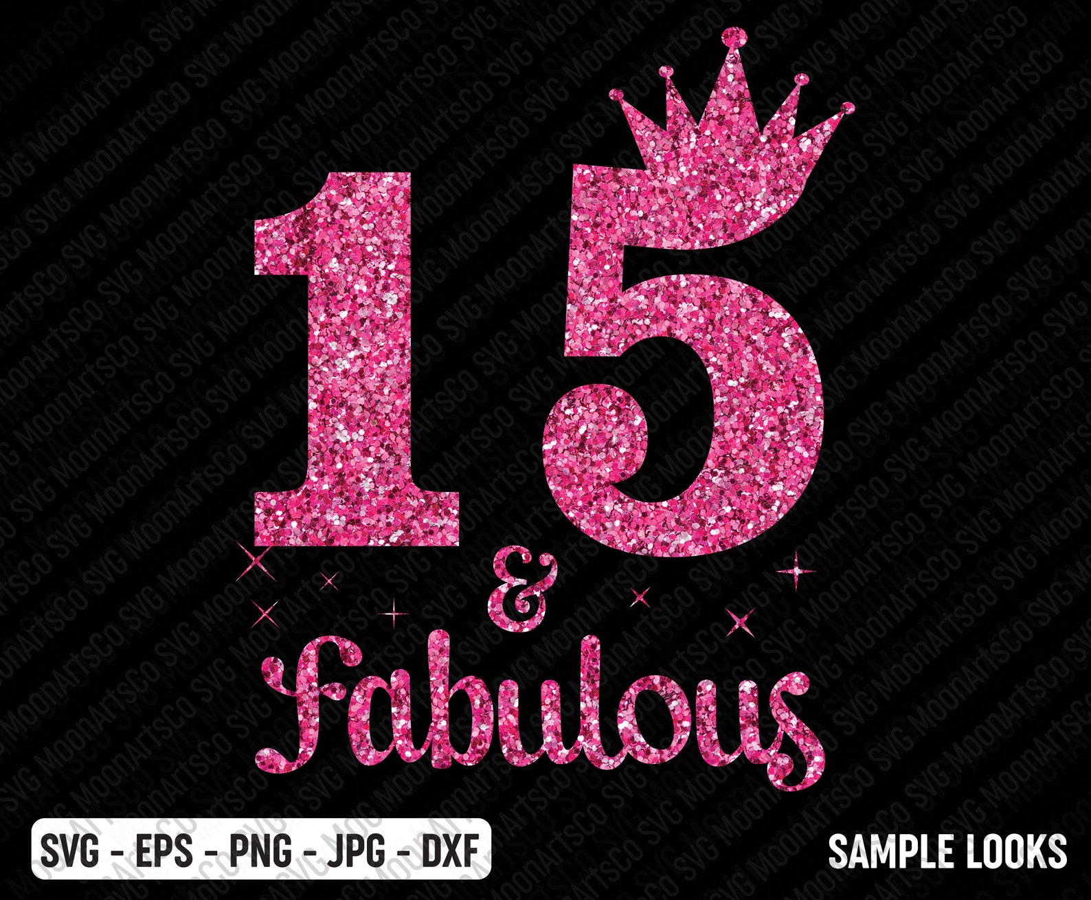 15 and Fabulous Birthday SVG 15th Birthday Svg 15 Years Old - Etsy