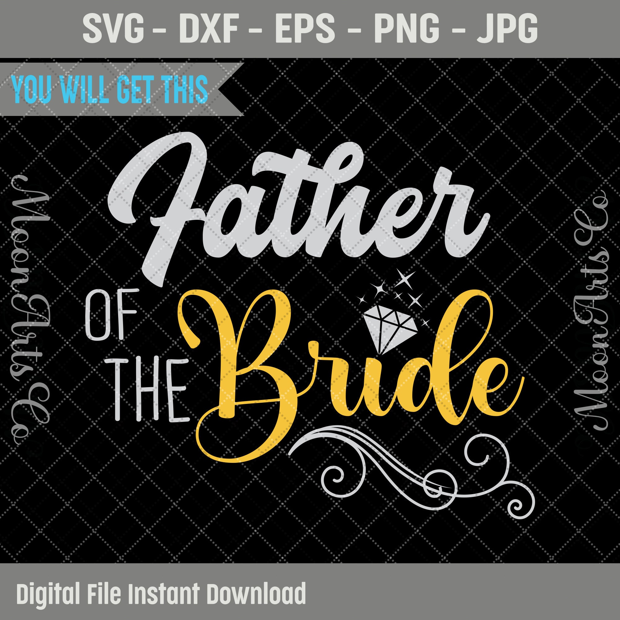 Father of the Bride Svg Bride Dad Svg Wedding Cut File Bride | Etsy ...